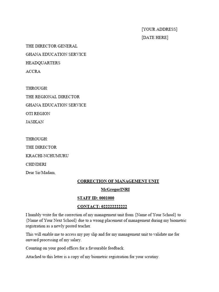 CHANGE OF MANAGEMENT UNIT GES McGregorINRI | PDF
