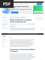 Format of MOA and AOA As Per Companies Act, 2013 - Taxguru - in | PDF