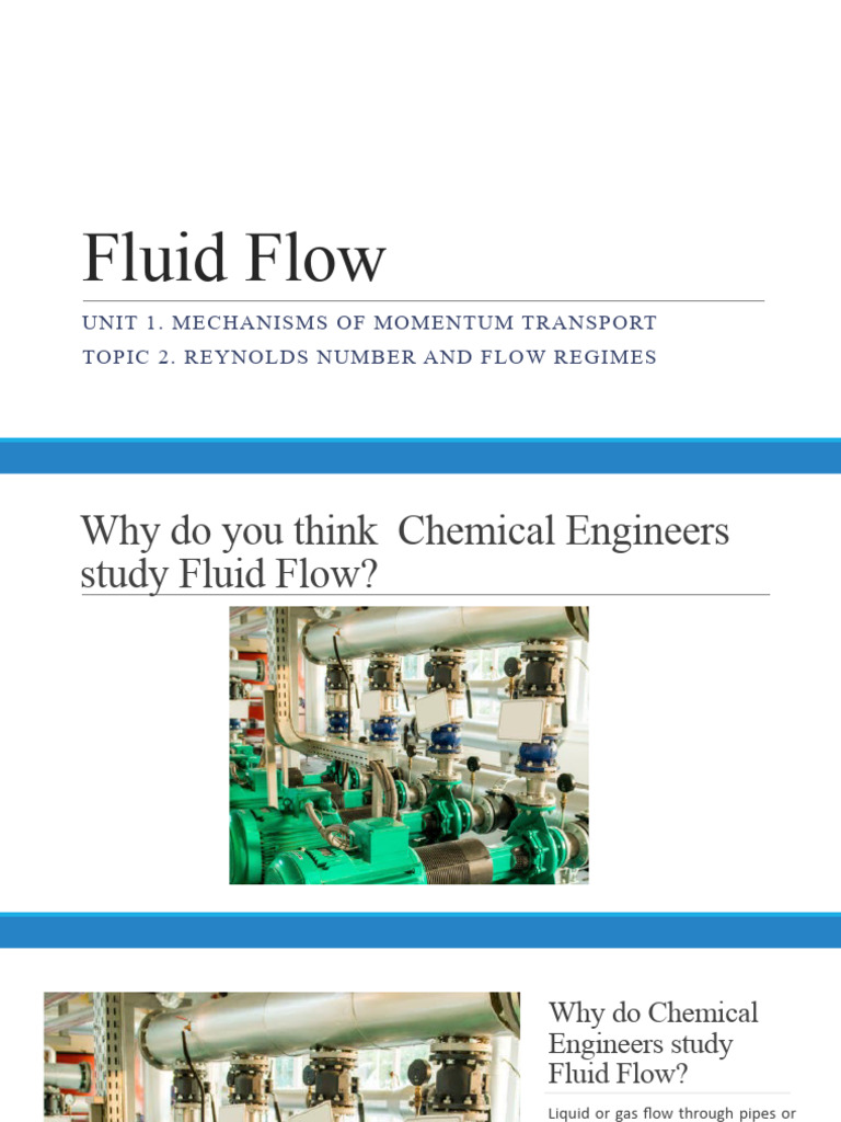 Topic 1.2 Reynolds Number | Download Free PDF | Reynolds Number | Fluid Dynamics