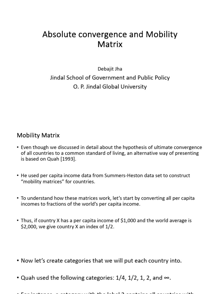 Transition Matrix and Convergence | PDF