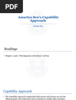 Capability Approach Amartya Sen | PDF | Economics | Economies