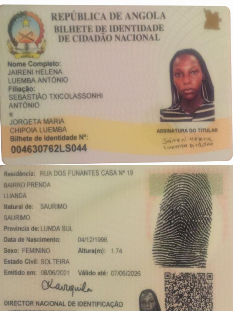 Bilhete de Identi Dade | PDF