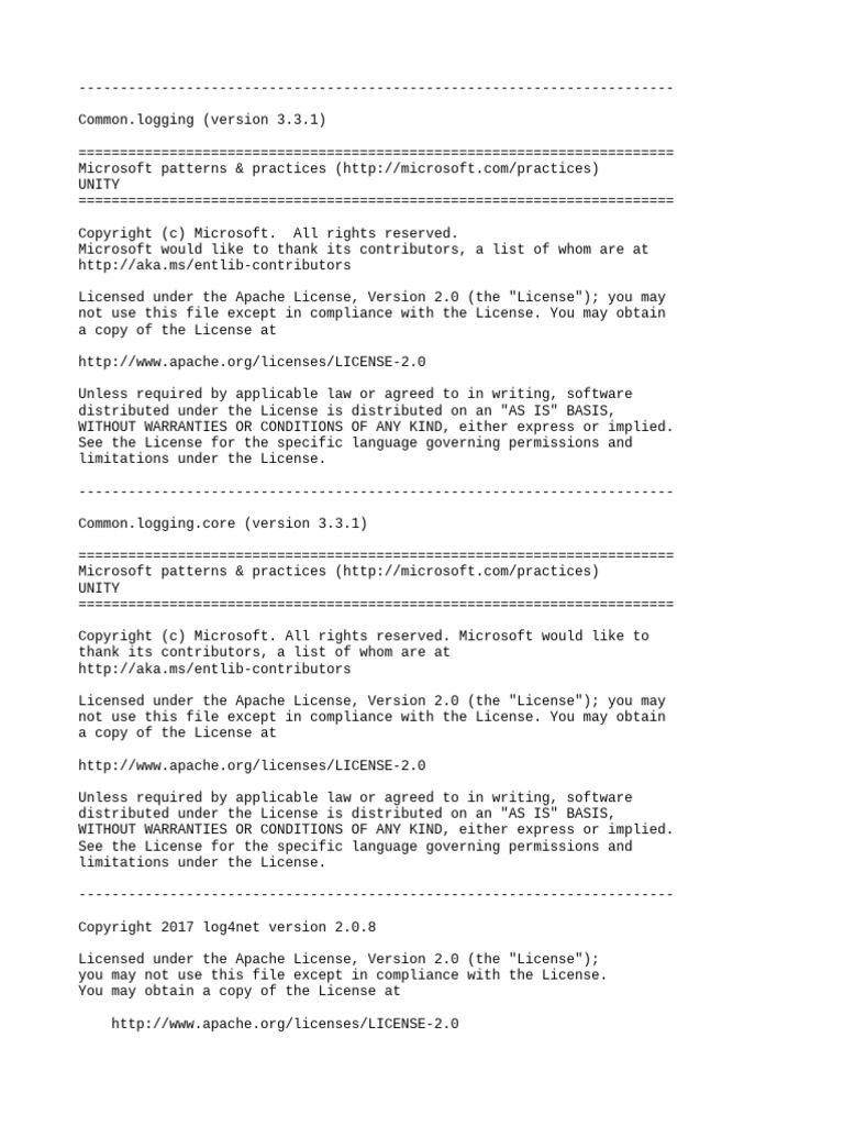Third Party Licenses | PDF | License | Copyright