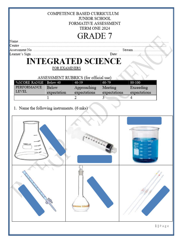 Grade 7 Integrated Science Qs4 | PDF Grade 7 Integrated Science Qs4 | PDF