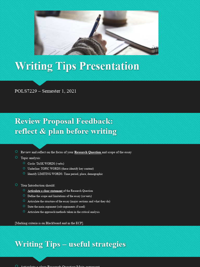 Writing Up Your Research Proposal Tips Pols7229 Hm Pdf Paragraph