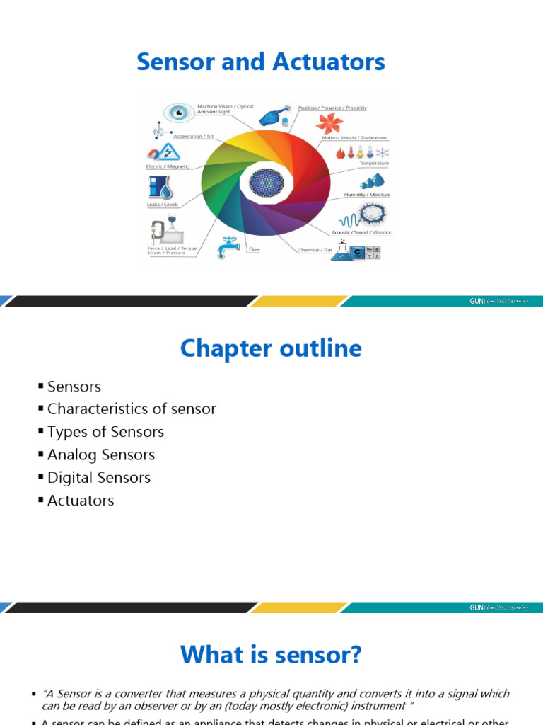 3 - Sensor and Actuators | PDF | Sensor | Actuator