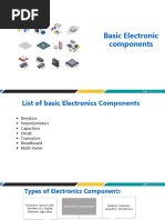 Basic Electronic Components PDF | PDF | Inductor | Electronic Circuits