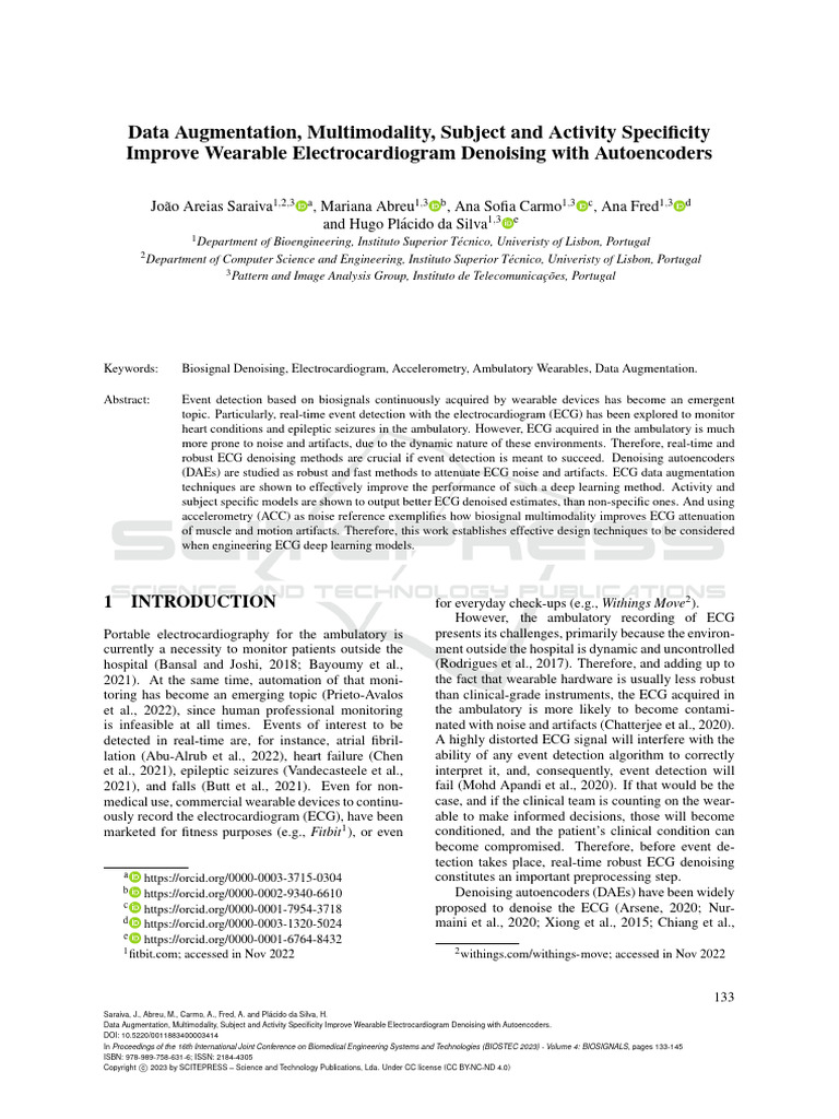 Data Augmentation, Multimodality, Subject and Activity Specificity ...