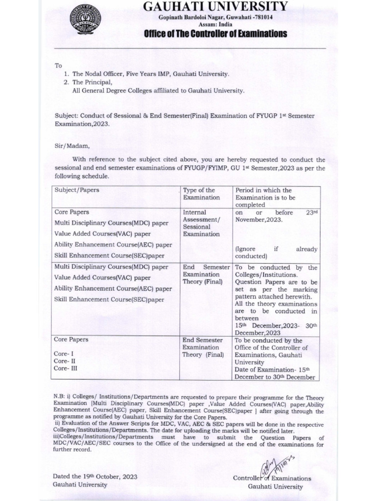 Five Years IMP Notification | PDF