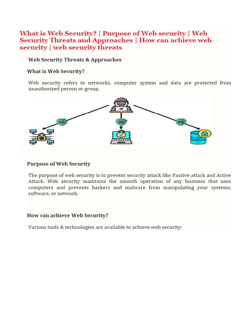 Web Security | PDF | Transport Layer Security | Secure Shell