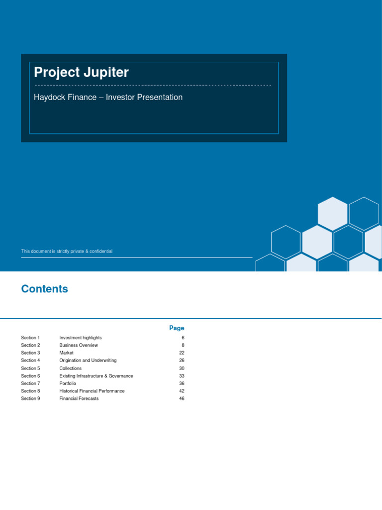 Project Jupiter - Management Presentation Final | PDF | Annual ...