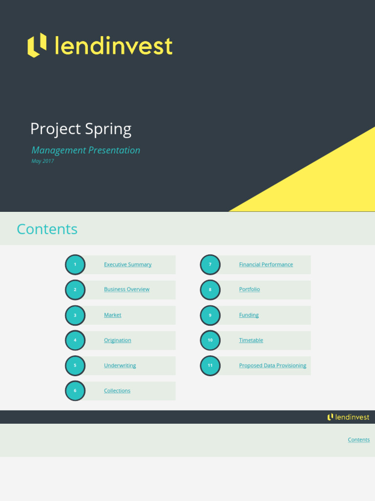 Project Spring - Forward Flow | PDF | Mortgages | Loans