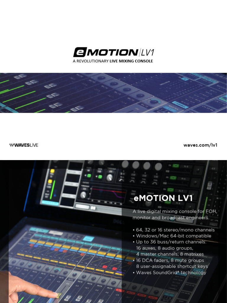 Emotion Lv1 Mixer Brochure | PDF