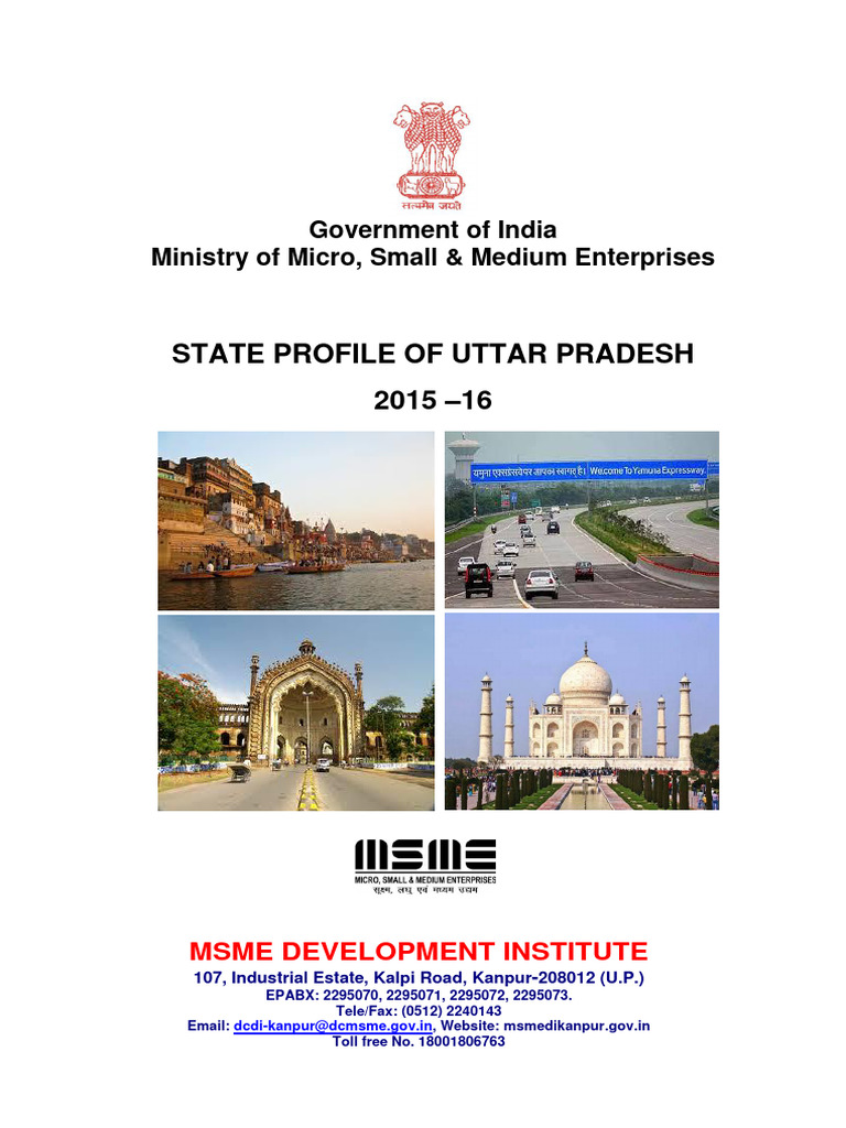 State Profile of Uttar Pradesh 2015-16 | PDF | Fertilizer | Vegetables