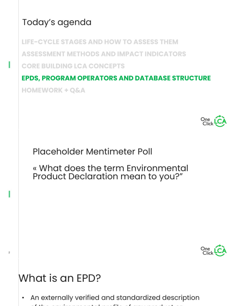 Understanding EPDs and LCA Concepts | PDF | Life Cycle Assessment