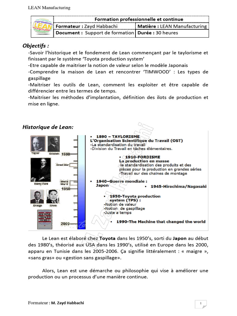 Lean Manufacturing et Andon | PDF | Lean (production) | Logistique