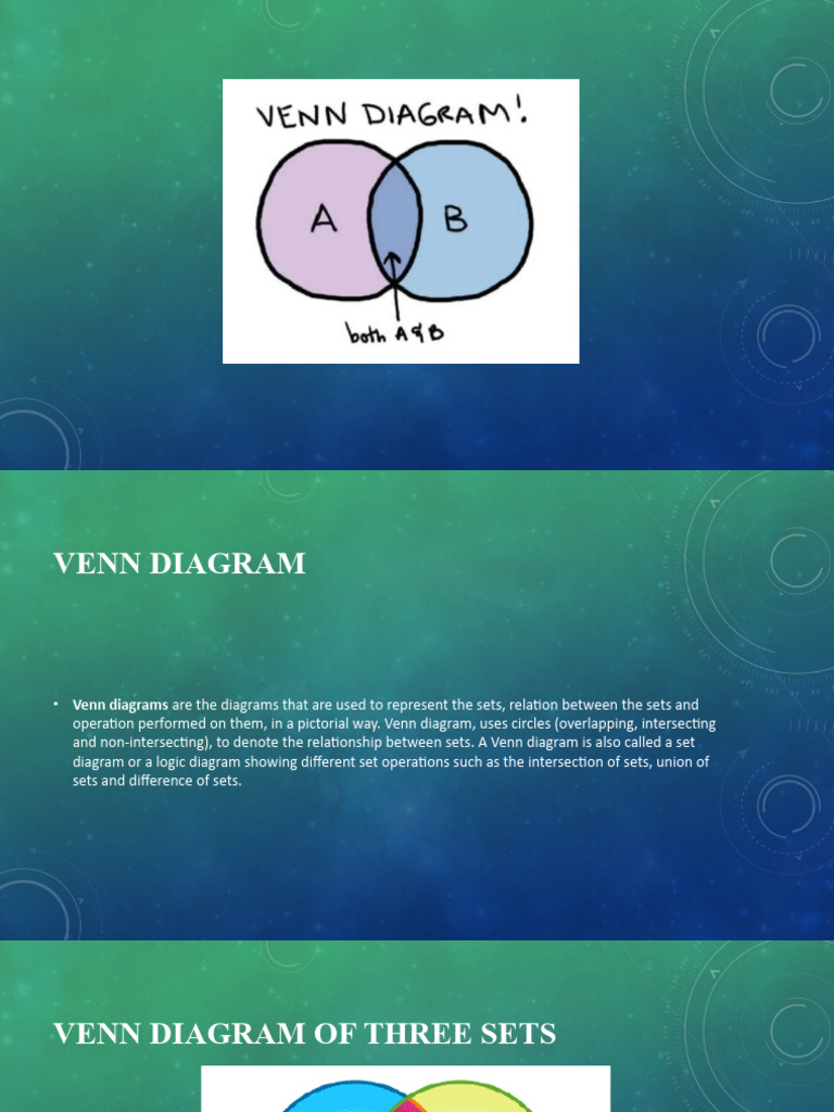 VENN DIAGRAM and Cartesian Product | PDF