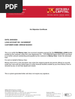 Mahindra & Mahindra Finance NOC | PDF