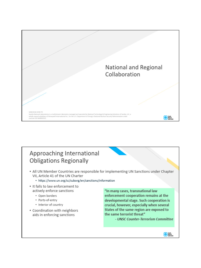 1-4 National Regional Collaboration | PDF | Diplomacy | Science