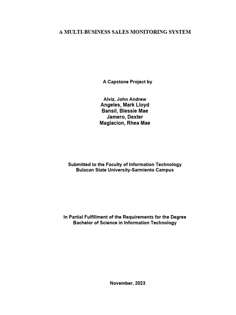 RHEA - SAD Format - Chapter 1 3 | PDF | Sales | Inventory