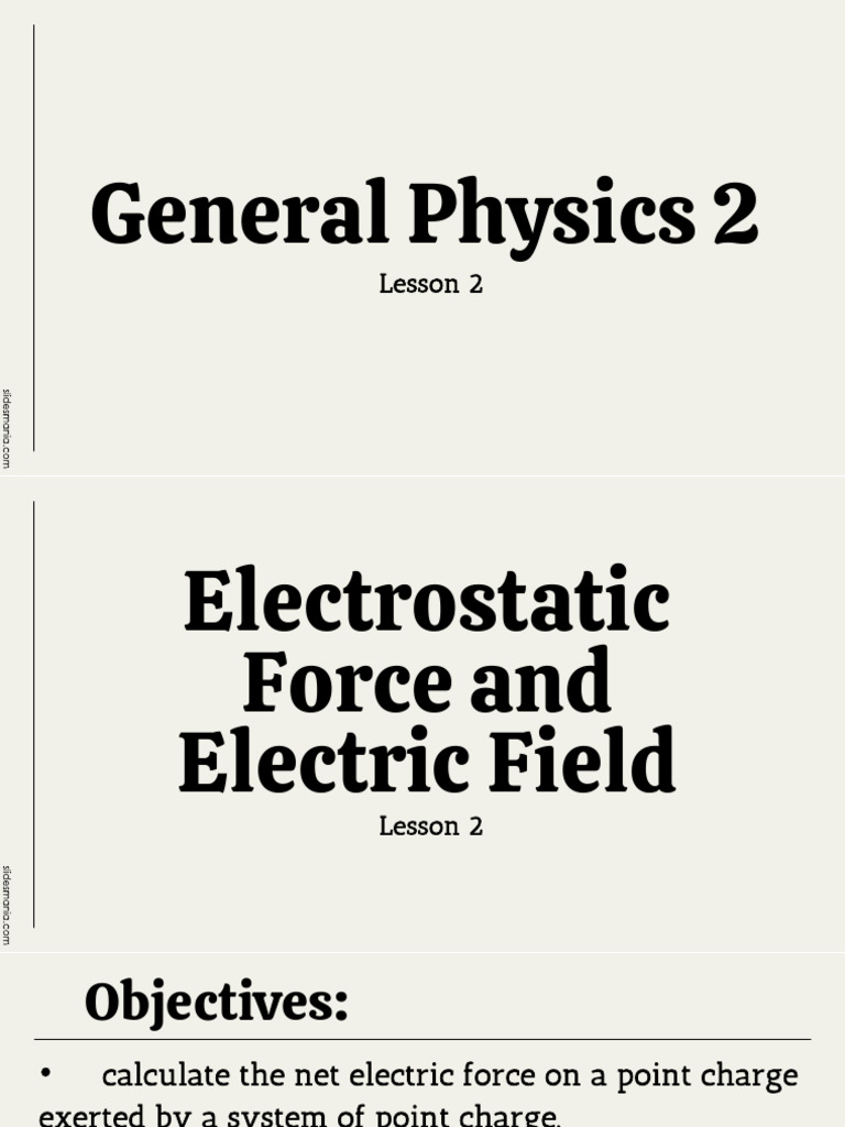 Electrostatic Force and Electric Field | Download Free PDF | Electric ...