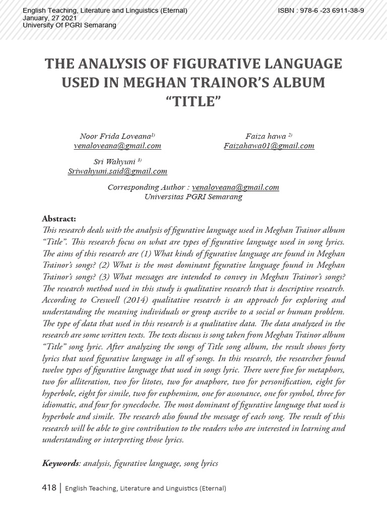 Article Text | PDF | Qualitative Research | Song Structure