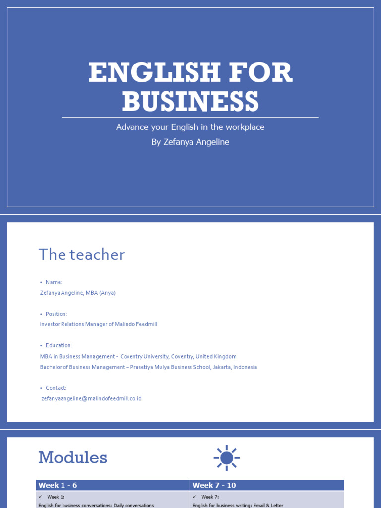 English For Business | PDF