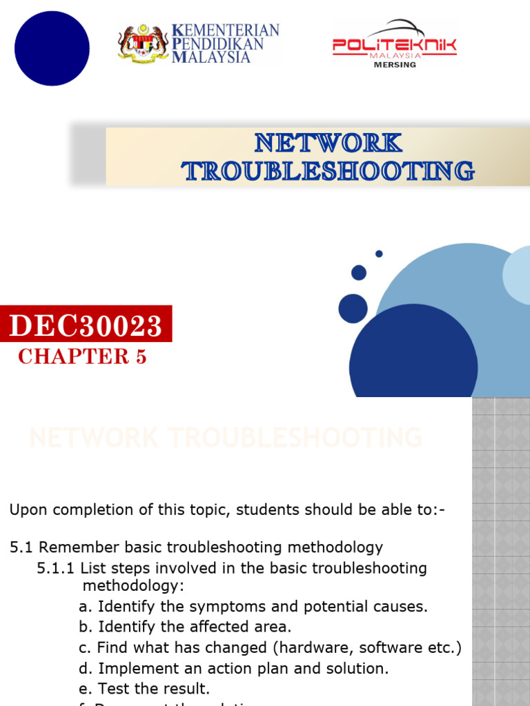 5 - Network Troubleshooting V2.0 | PDF | Ip Address | Computer Network