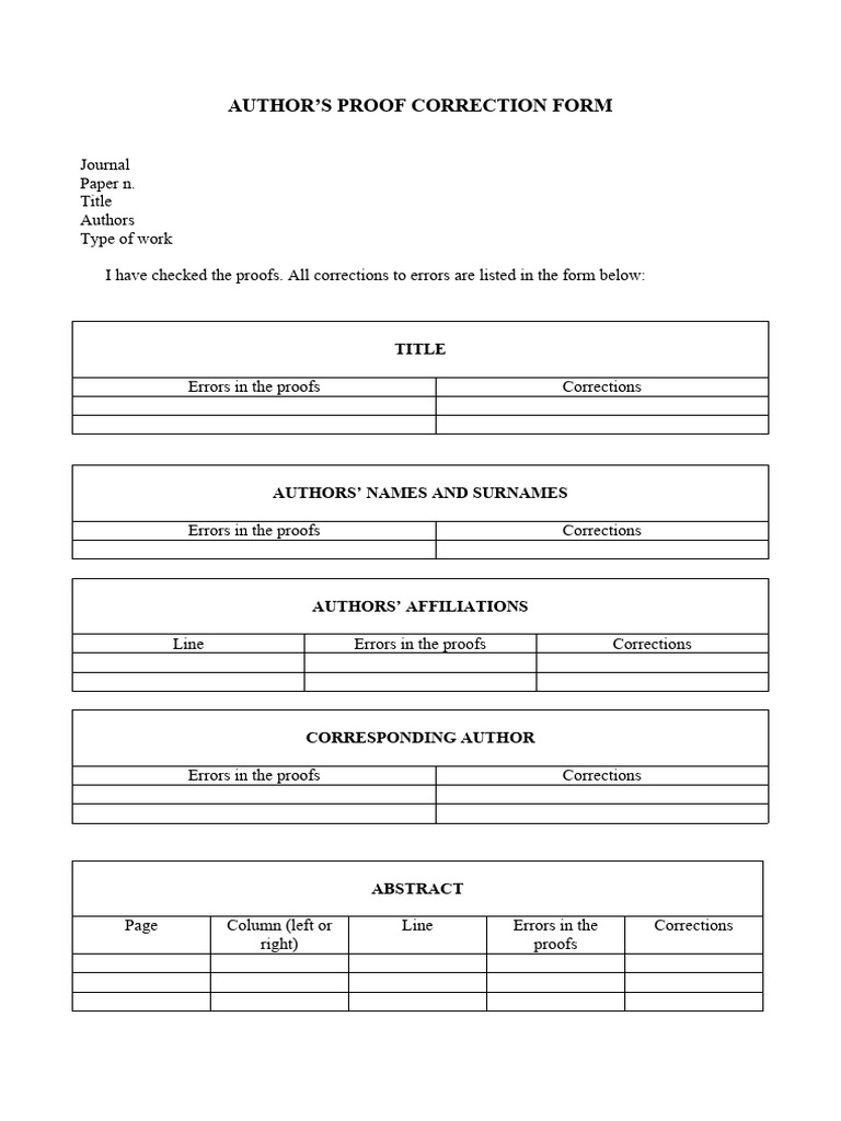 Proof Correction Form en | PDF