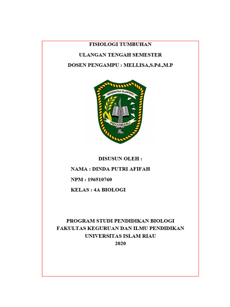 Proses Transpirasi pada Tumbuhan | PDF