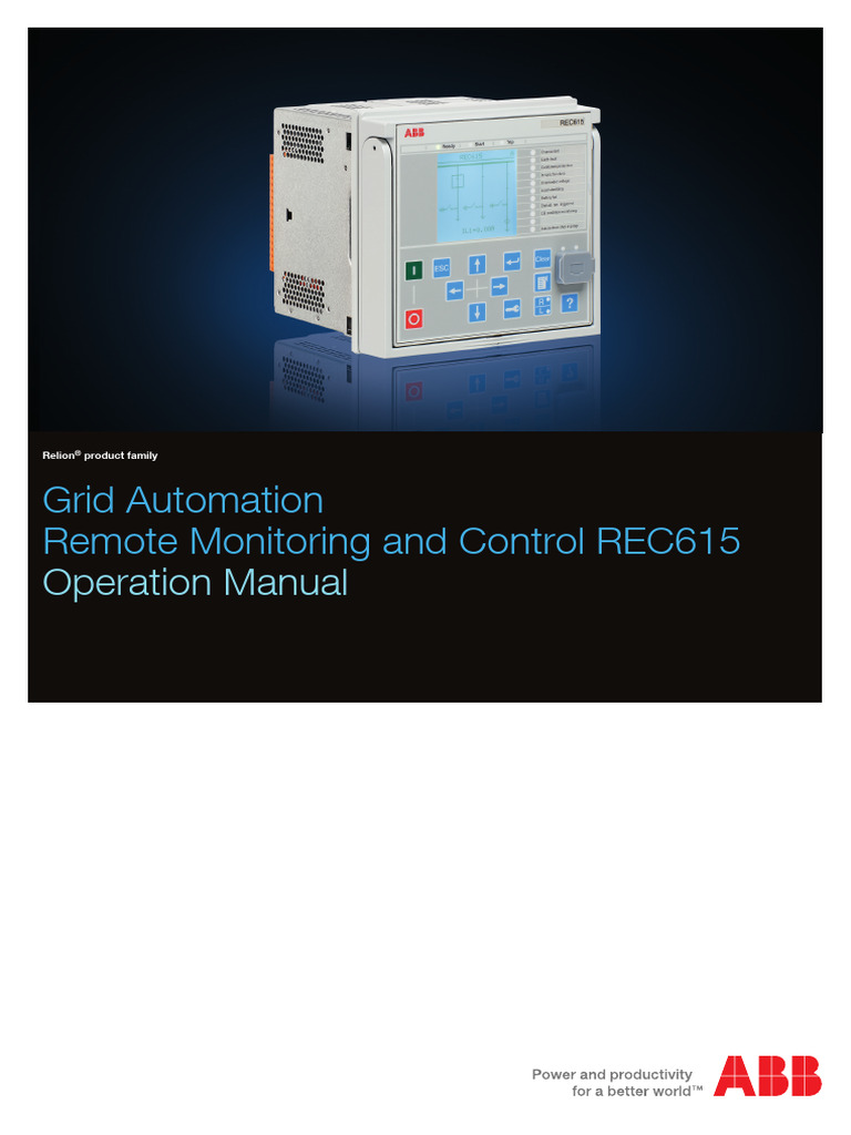 REC615 Operation Manual | PDF | Electromagnetic Compatibility | Trademark