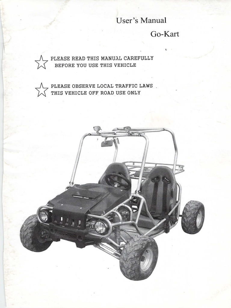 Taotao Gokart Manual | PDF