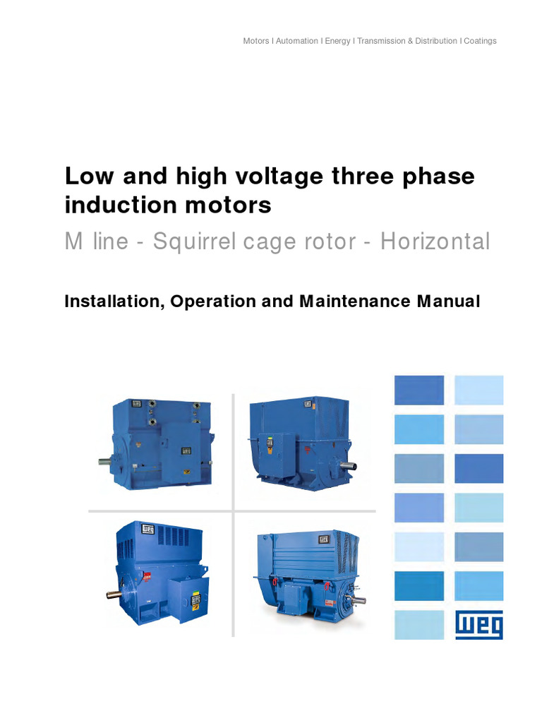 Induction Motor Installation Manual | PDF | Bearing (Mechanical ...