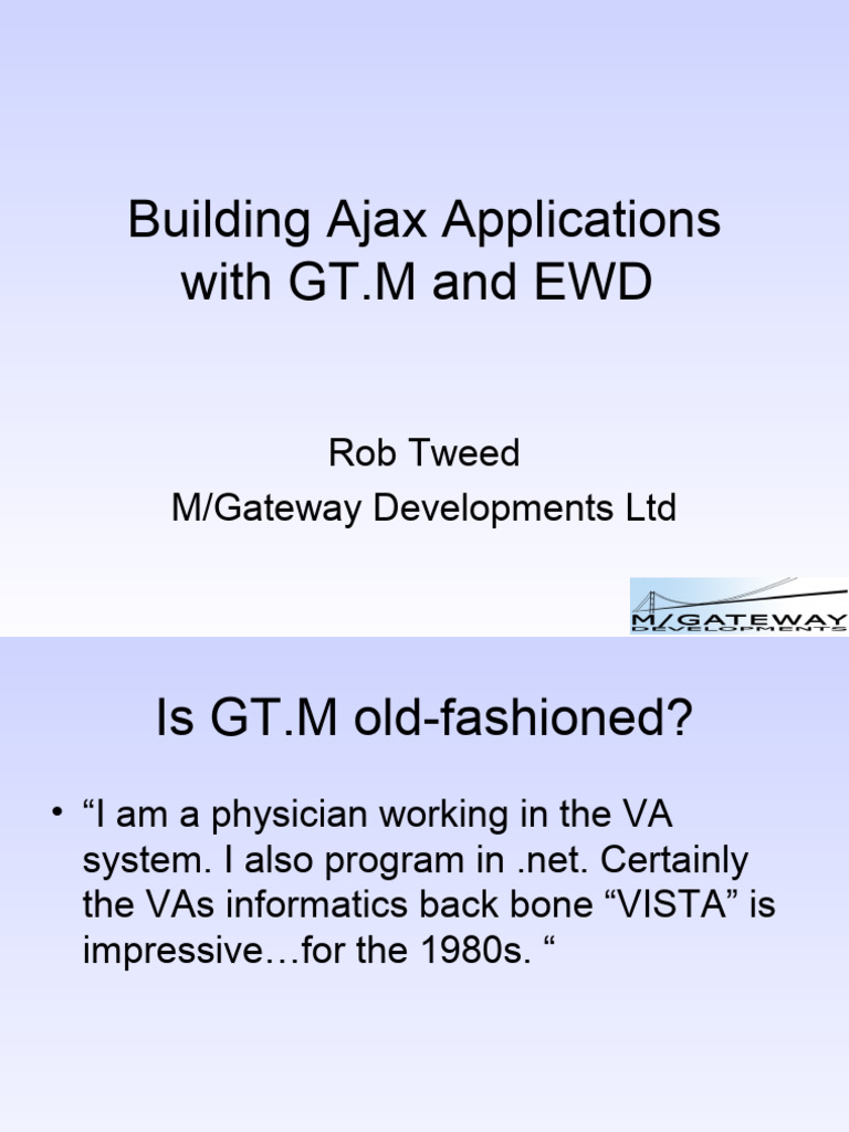 Ewd GTM | PDF | Ajax (Programming) | Document Object Model Ewd GTM | PDF | Ajax (Programming) | Document Object Model