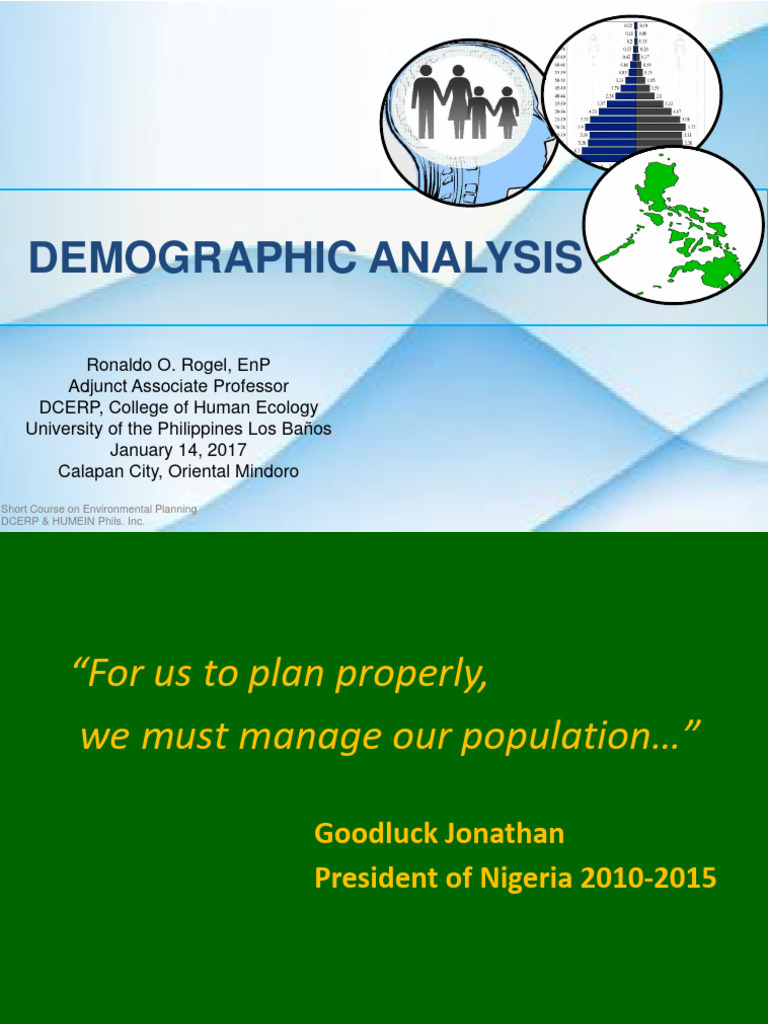 Jan 14 2017 Demographic Analysis | PDF | Demography | Marriage