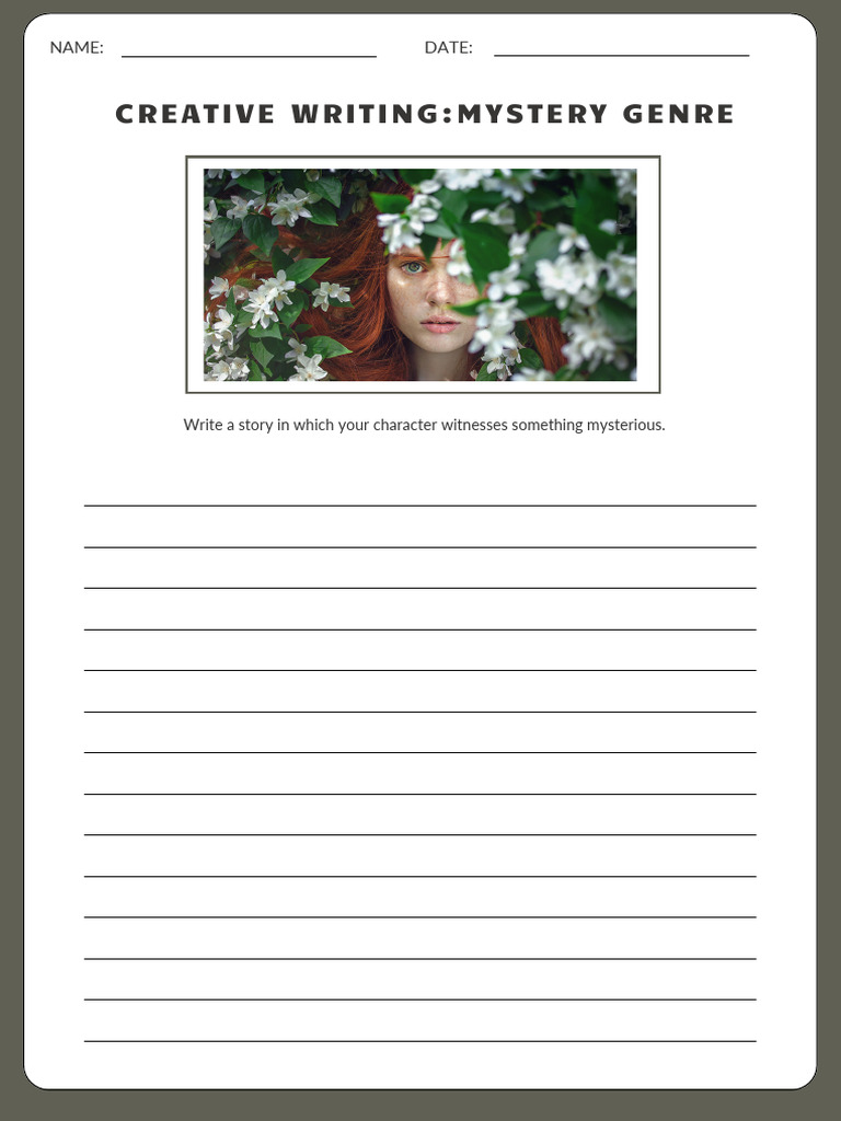 Creative Picture Prompt Writing Activity Worksheet | PDF | Young Adult ...
