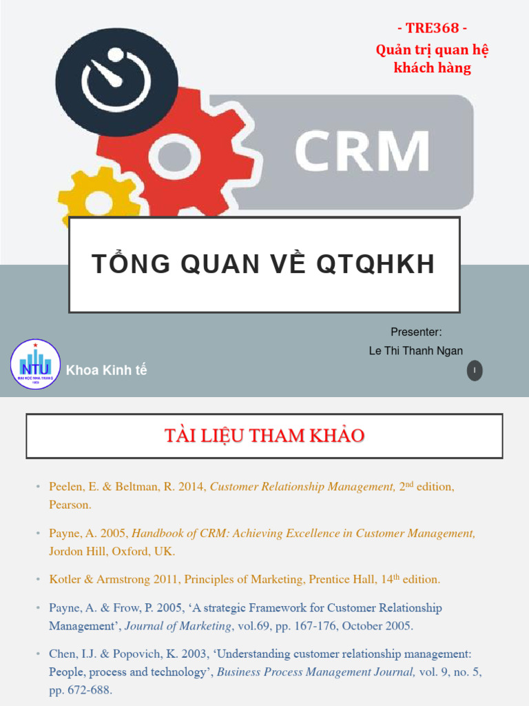 Seminar 1- Tong quan ve CRM-Vnese | PDF