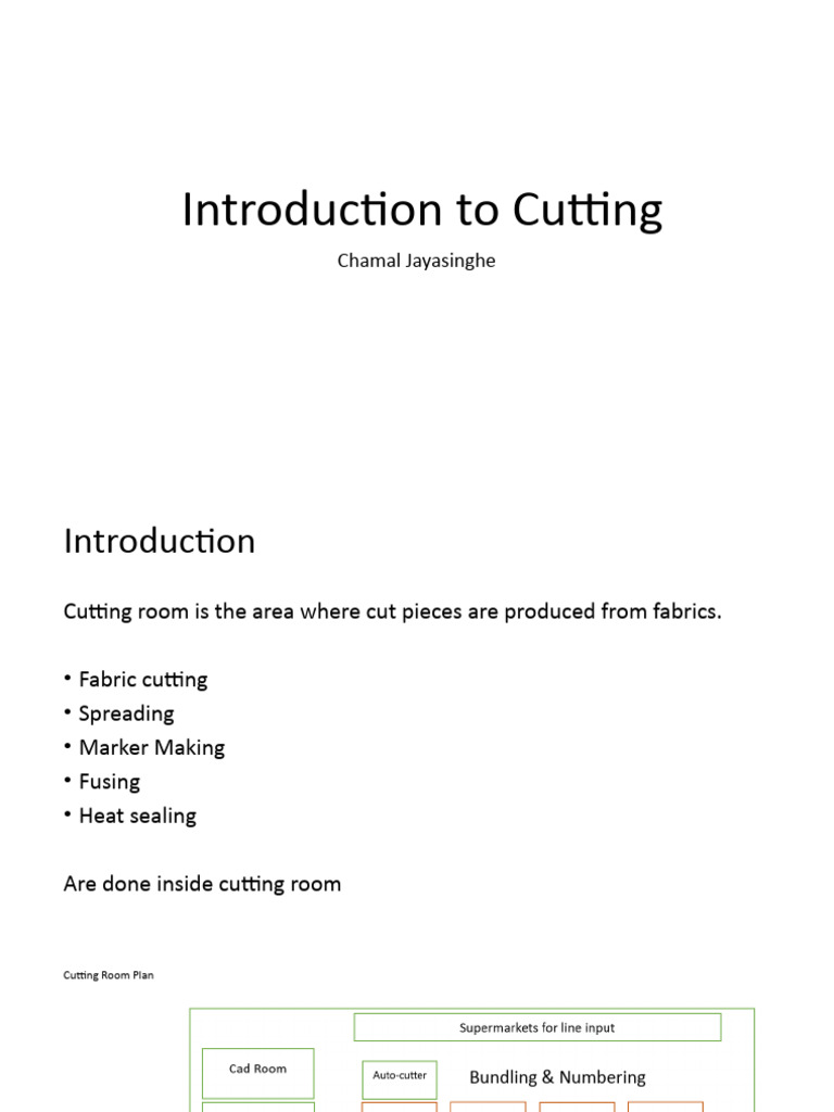 Cutting Pdf Textiles Industrial Processes