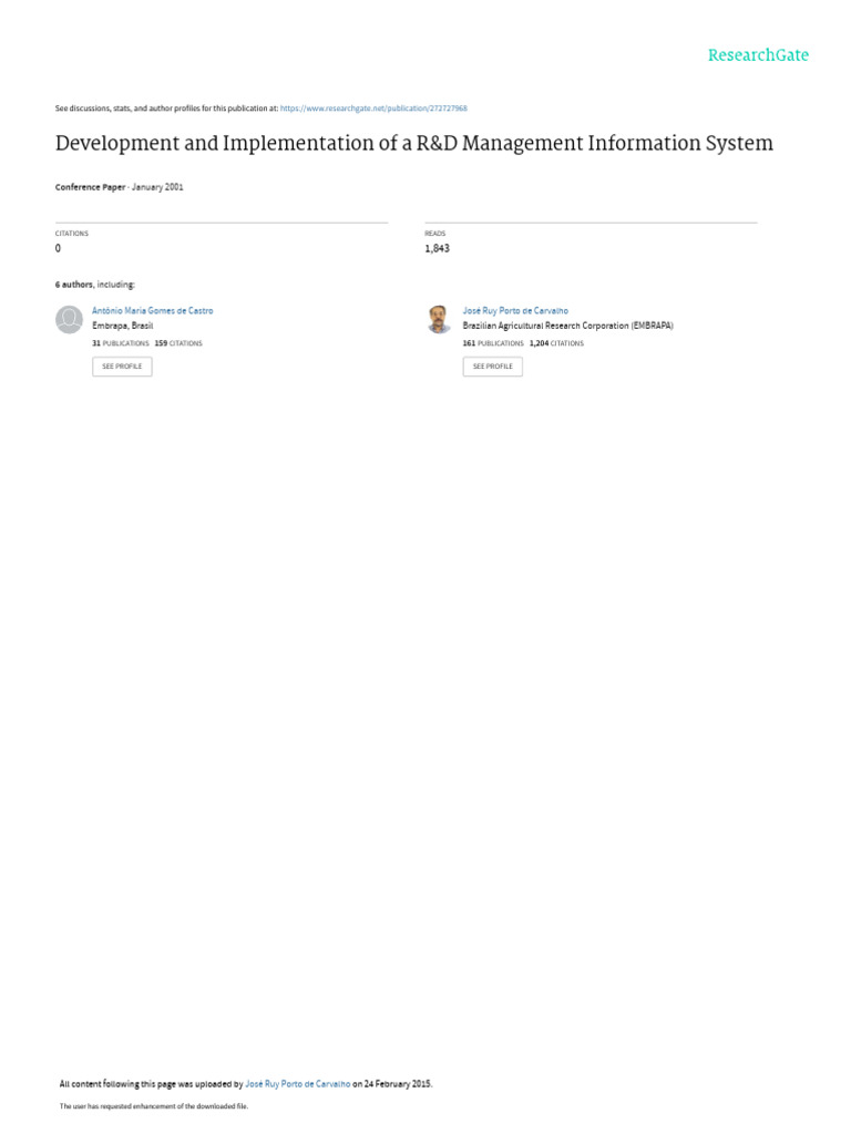 Picmet 2001 | Download Free PDF | Evaluation | Information