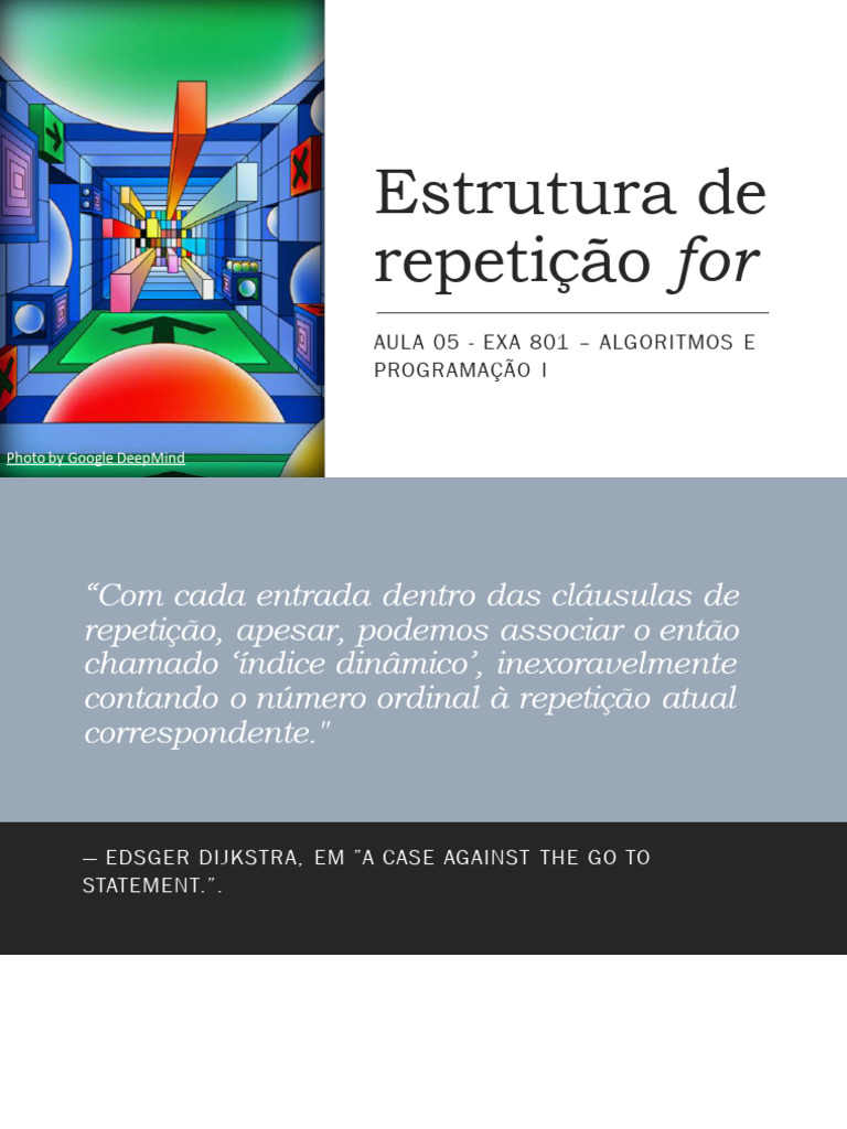 Aula 05 - Estruturas de Repetição For | PDF | Exponenciação | Números