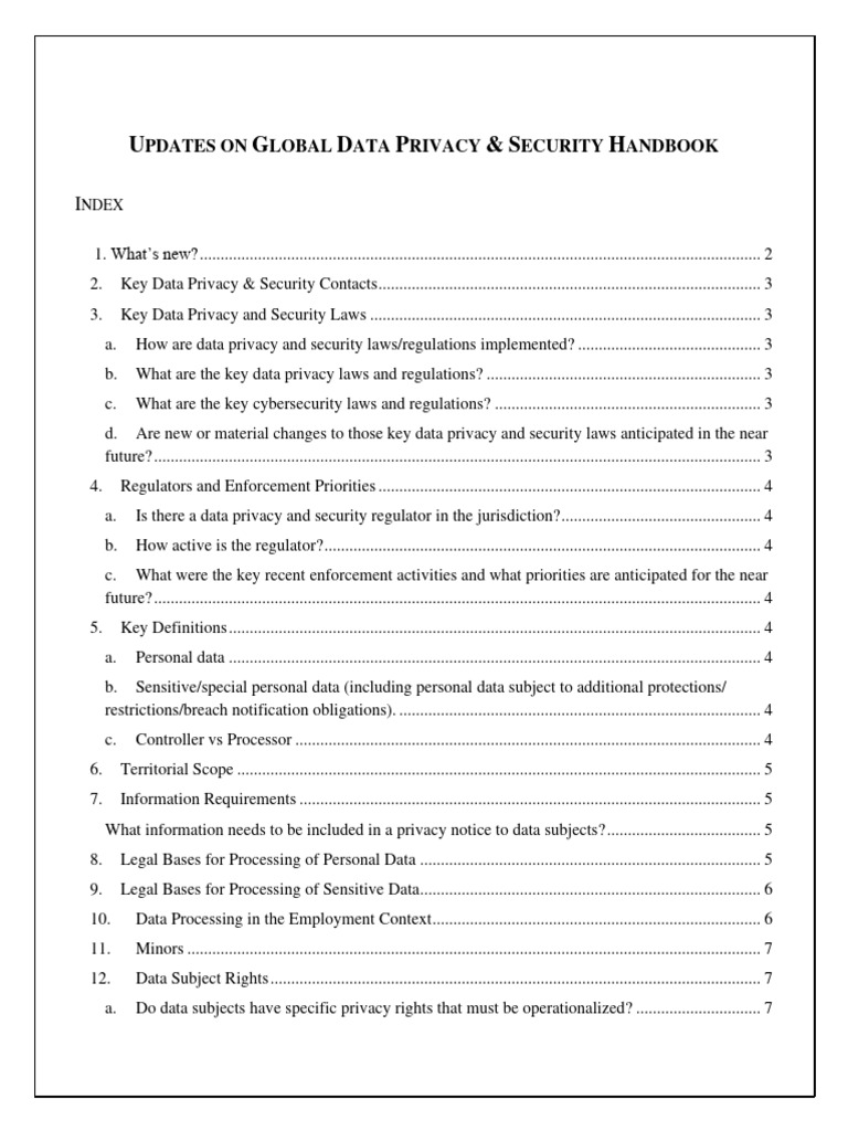 Updated Global Data Privacy and Securit Handbook (India) _ Mckenzie ...