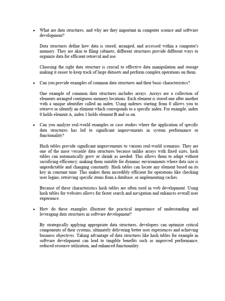 Guided Question On Application of Data Structure | PDF | Business