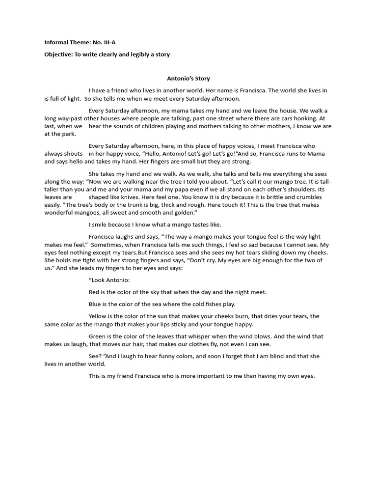 Informal Theme | PDF