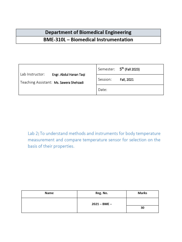 Lab 2 | PDF | Thermometer | Infrared