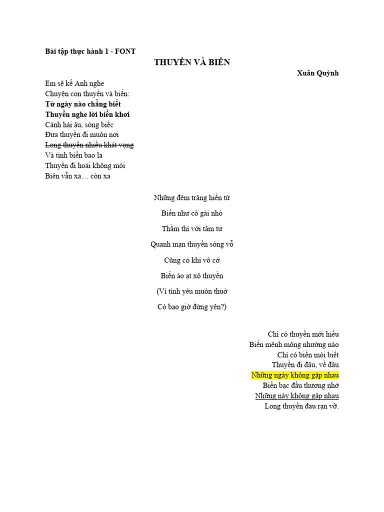 Du Lieu Tho Word | PDF