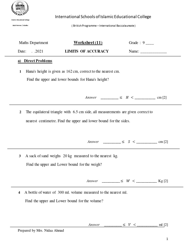 Limits of Accuracy | PDF