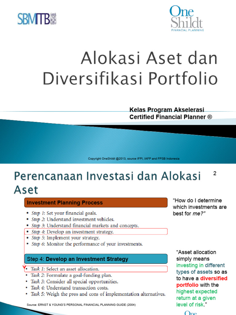 6 - Optimal Portofolio | PDF | Diversification (Finance) | Asset Allocation