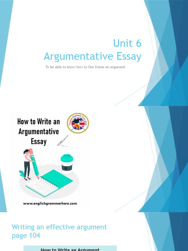 Unit 6 Argument Essay | PDF