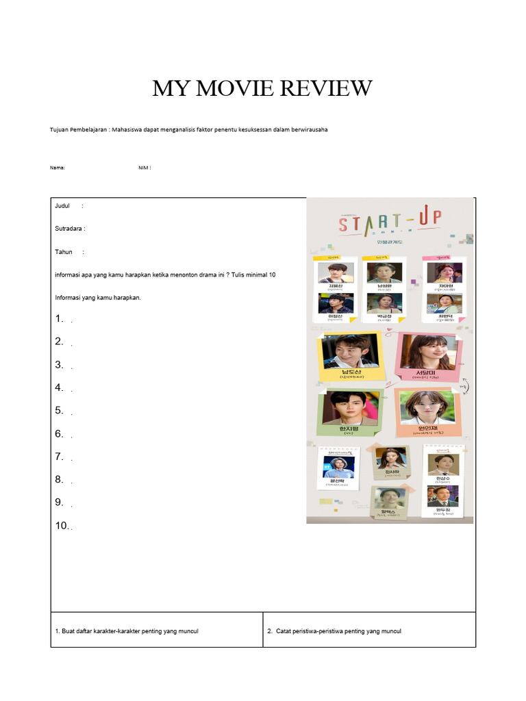 My-Movie-Review - Start-Up | PDF