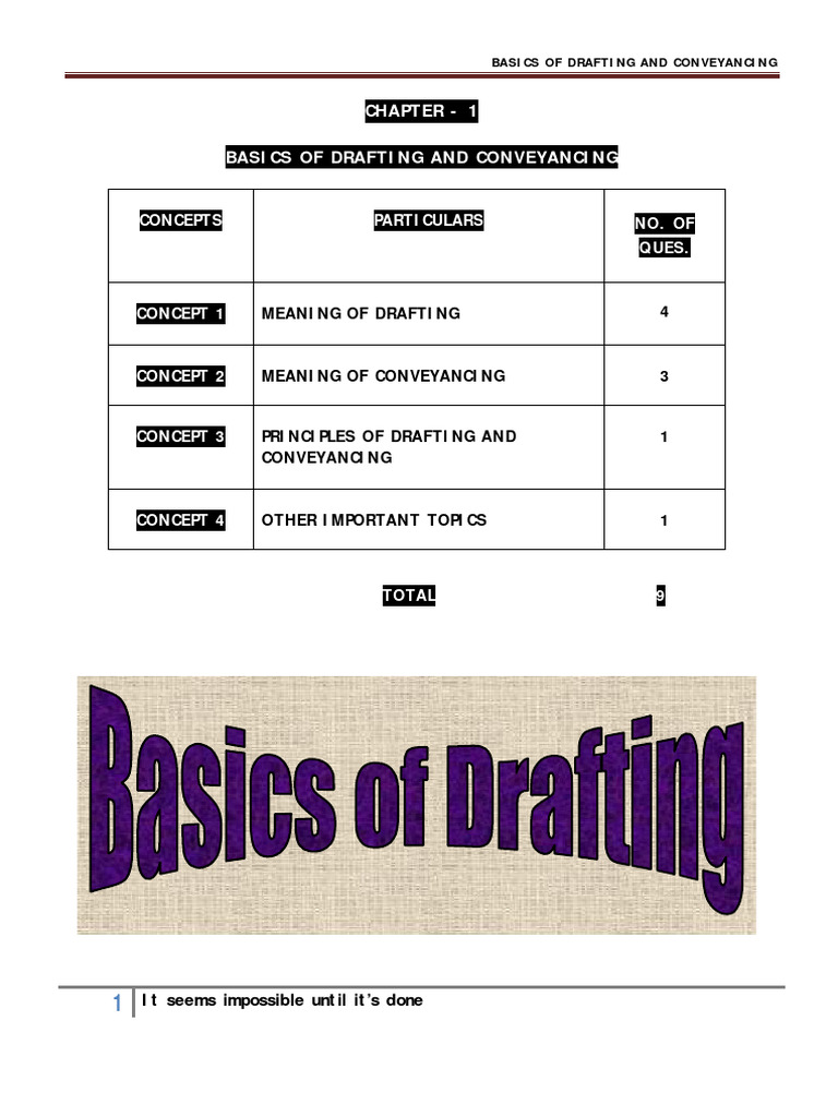 Drafting Book | PDF | Concept | Deed